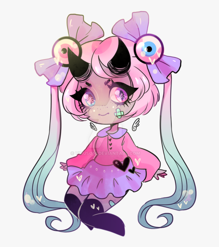 Pastel Goth Girl Art, HD Png Download , Transparent Png Image - PNGitem