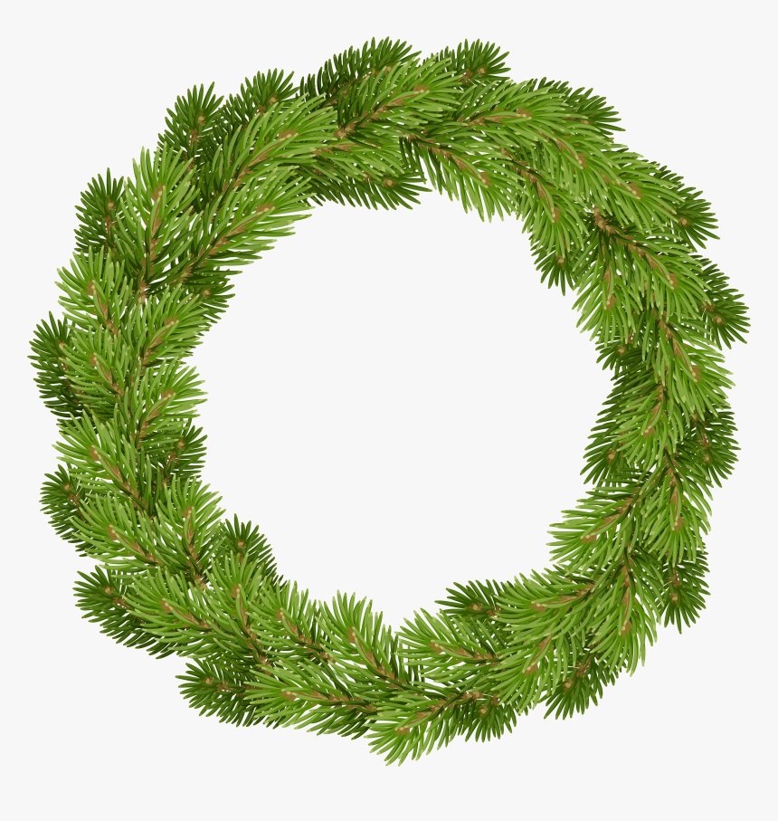 Christmas Pine Wreath Png Clip Art, Transparent Png , Transparent Png ...