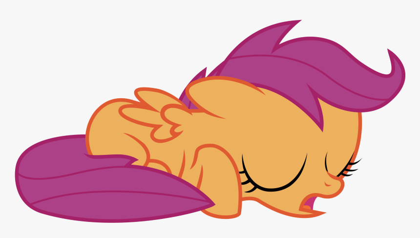 My Little Pony Scootaloo Sleeping, HD Png Download , Transparent Png Image - PNGitem