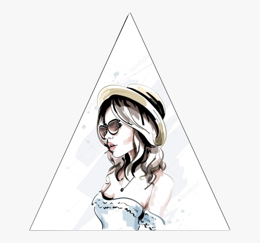 #triangle #triangles #remix #woman #picsart #beautiful - Girl With ...