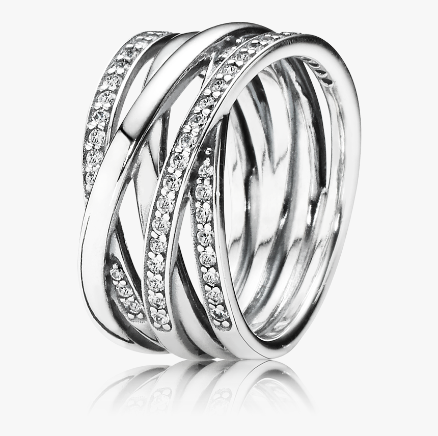 Pandora Silver Rings, HD Png Download , Transparent Png Image - PNGitem