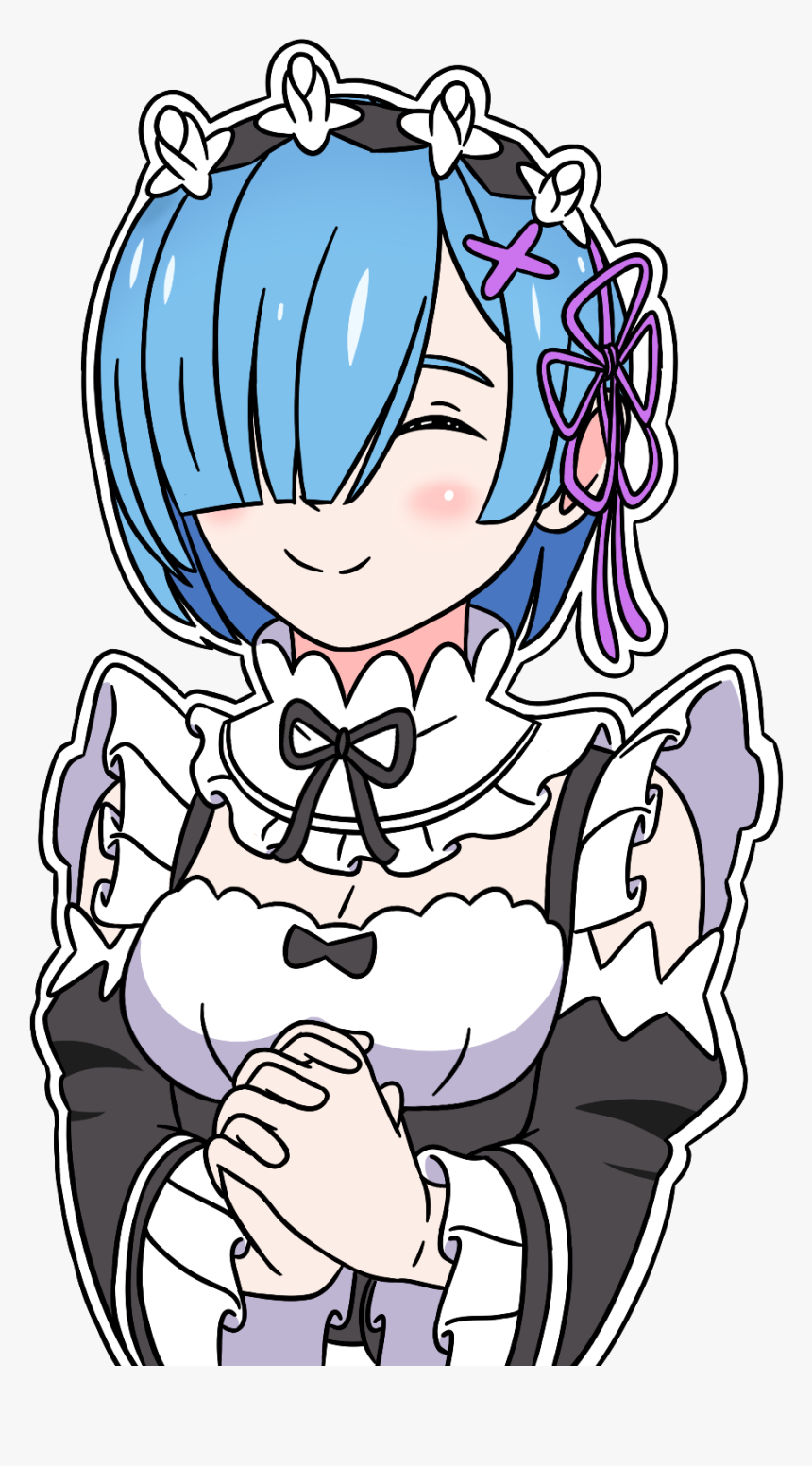 Rem - Re - Zero - Cartoon, HD Png Download , Transparent Png Image ...