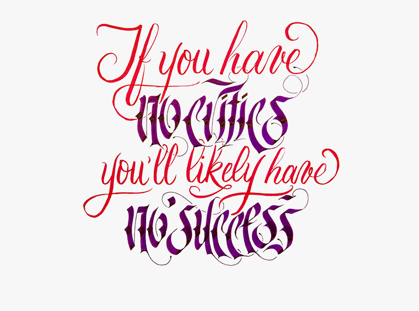 Quotation On Success In Calligraphy, HD Png Download , Transparent Png ...