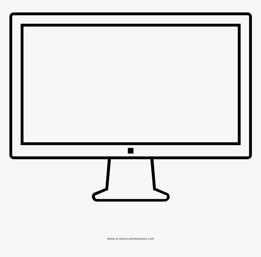 Monitor Coloring Page - Πανι Προτζεκτορα Με Τριποδο, HD Png Download ...