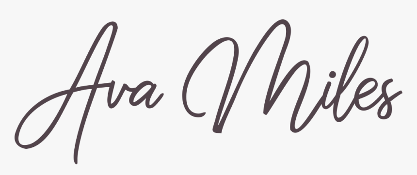 Ava Miles Logotype - Ava Calligraphy, HD Png Download , Transparent Png ...