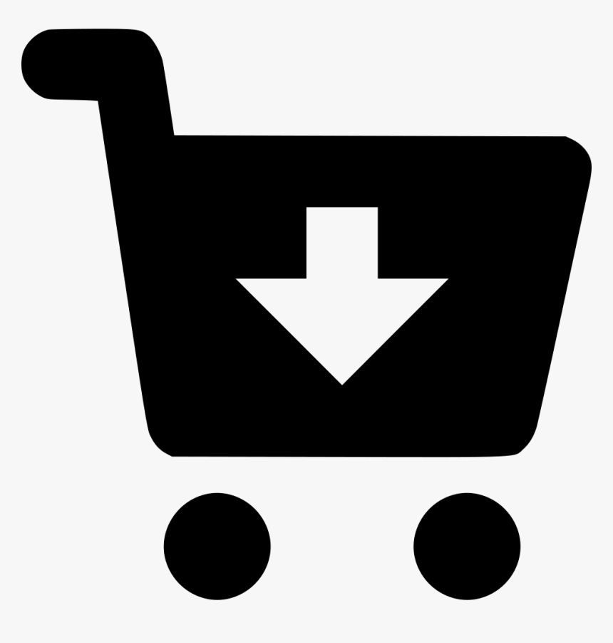 Cart Arrow Down - Cart With Arrow Icon, HD Png Download , Transparent ...
