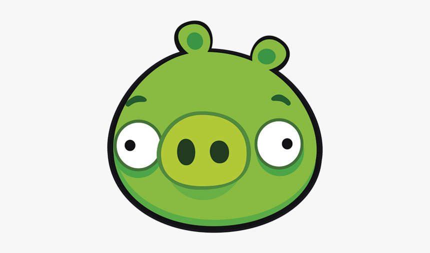 A Green Pig Charater From The Game Angry Birds - Transparent Angry ...