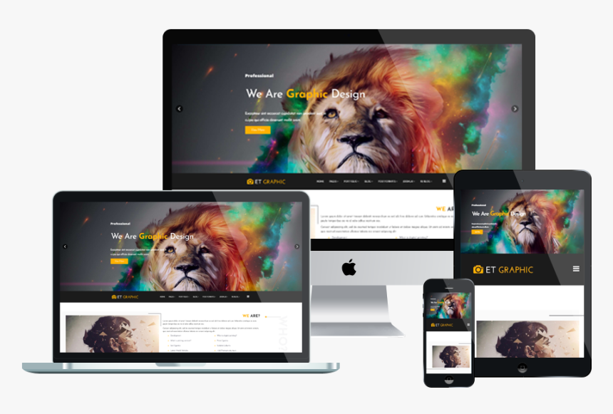 Et Graphic Free Responsive Joomla Template - Responsive Website ...