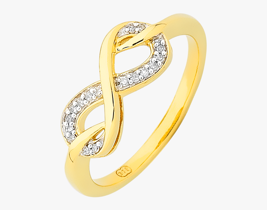 Gold Infinity Ring With Diamonds Australia, HD Png Download ...