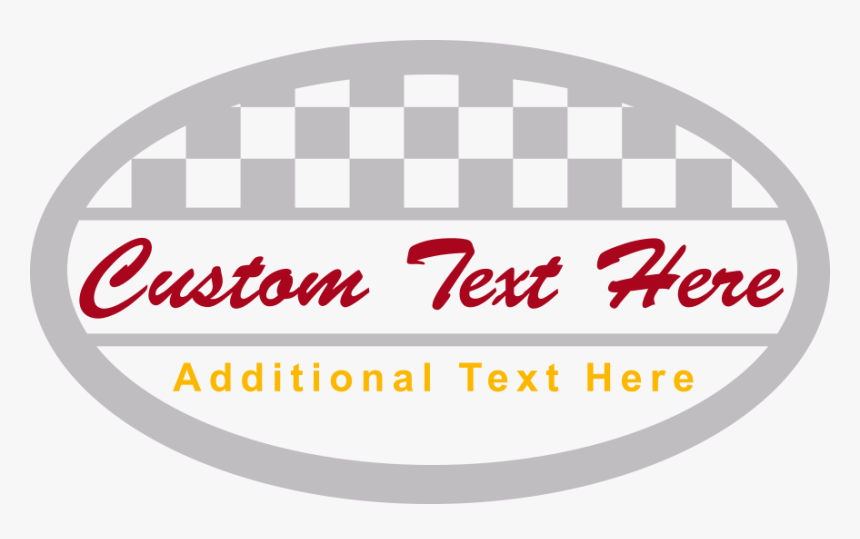 Motorcycle Checkered Oval Gas Tank Decals Design Image - Circle, HD Png ...