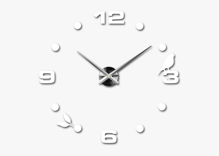 Adhesive Wall Clock, Luxury Wall Clock, Plastic Clock - Wall Clock, HD ...