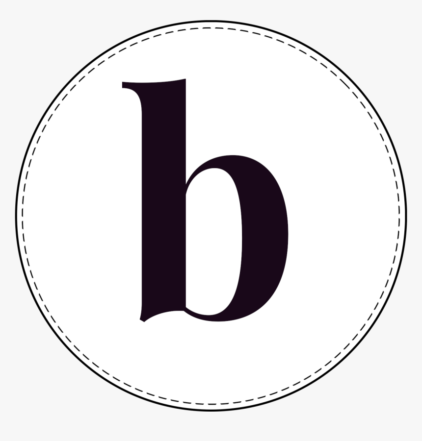 Lowercase Circle Banner Letter B - Circle, HD Png Download ...