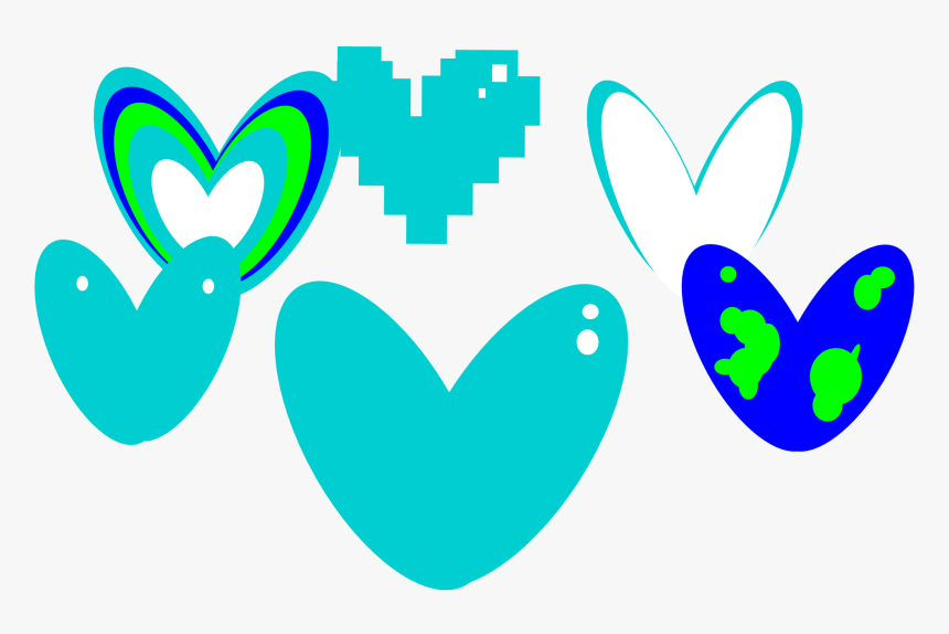 Color Crown Clipart Graphic Free Download Teal Clipart - Heart Clip Art ...