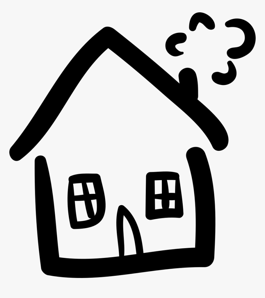 House Hand Drawn Construction - Hand Drawn House Icon, HD Png Download ...