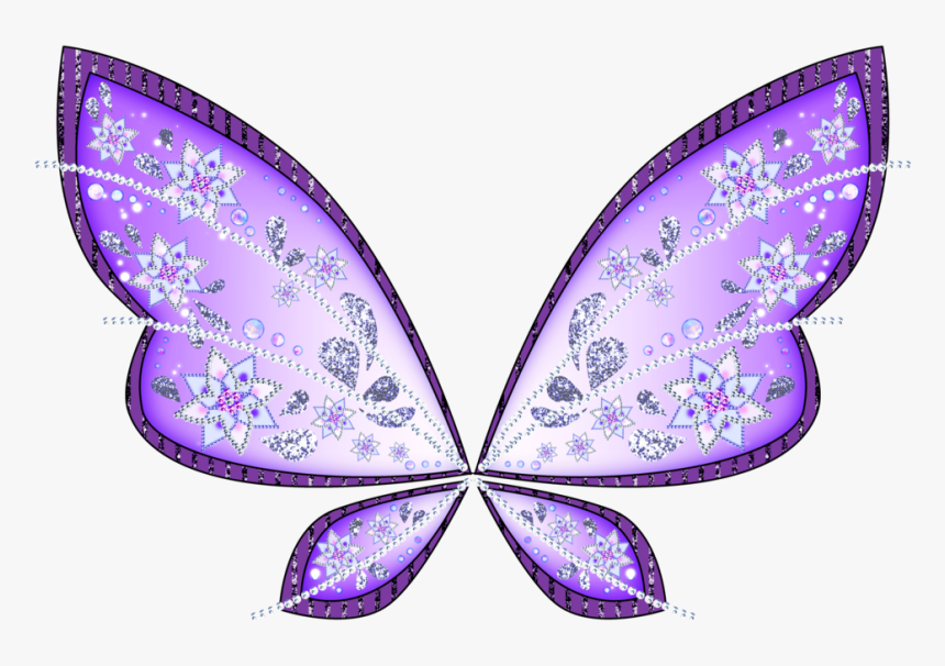 Purple Winx Club Wings, HD Png Download , Transparent Png Image - PNGitem