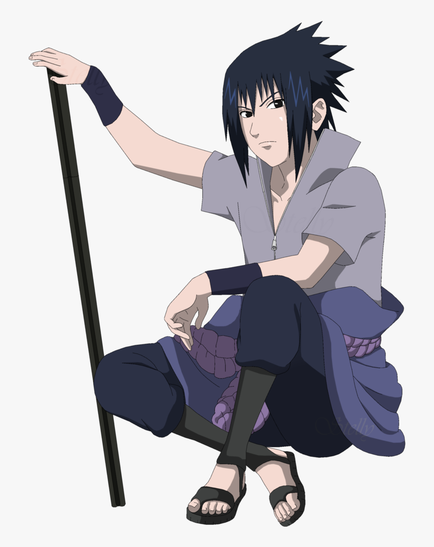 Sasuke Transparent Sfw - Sasuke Sitting Png, Png Download , Transparent ...