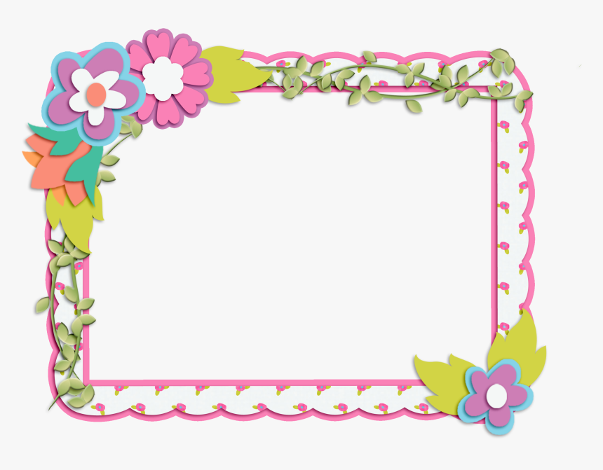 Rectangle Flower Frame Png, Transparent Png , Transparent Png Image ...