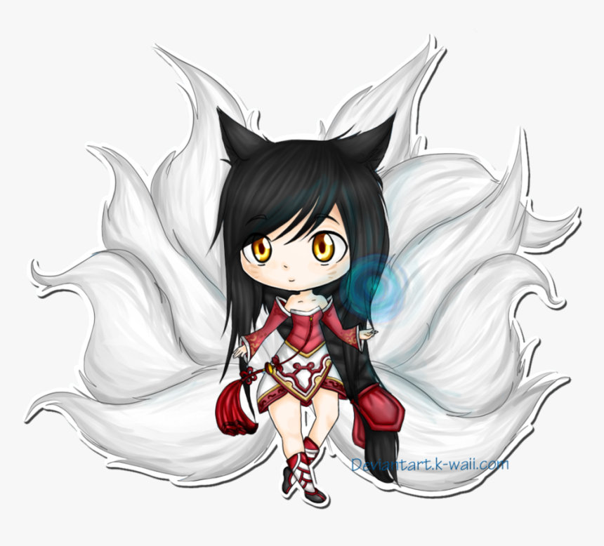 Ahri Chibi By K Waii-d6m0jrr - League Of Legends Ahri Chibi, HD Png ...
