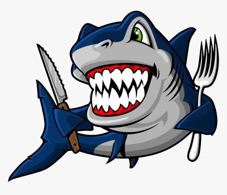 Angry Shark Cartoon