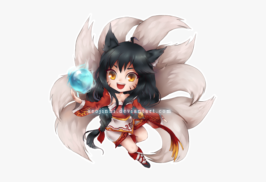 Ahri,league Of Legends,лига Легенд,фэндомы,chibi - Anime Chibi Ahri, HD ...