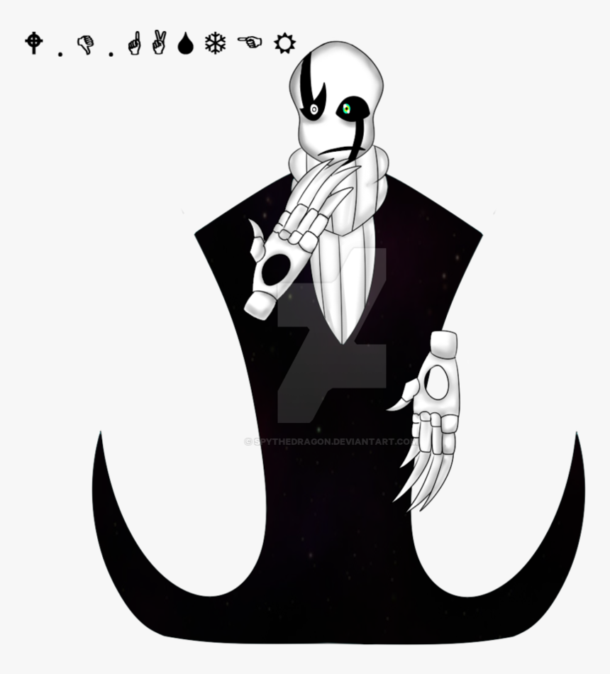 Gaster [undertale] - Illustration, HD Png Download , Transparent Png ...
