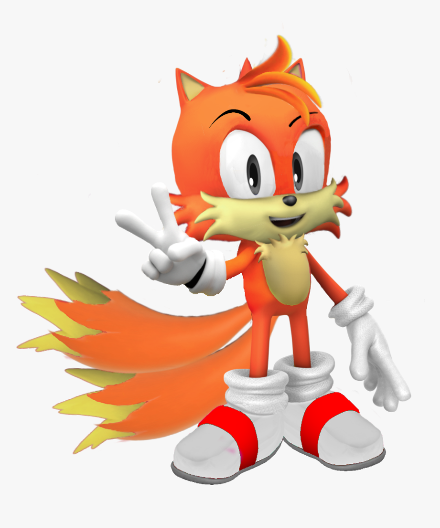 Miles Tails Prower Satam Design Modern - Cartoon, HD Png Download ...