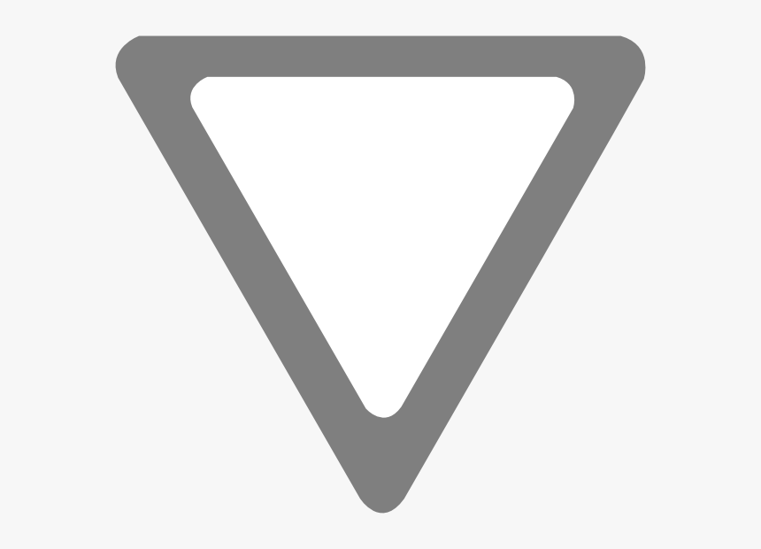 Grey Triangle Outline Transparent, HD Png Download , Transparent Png ...