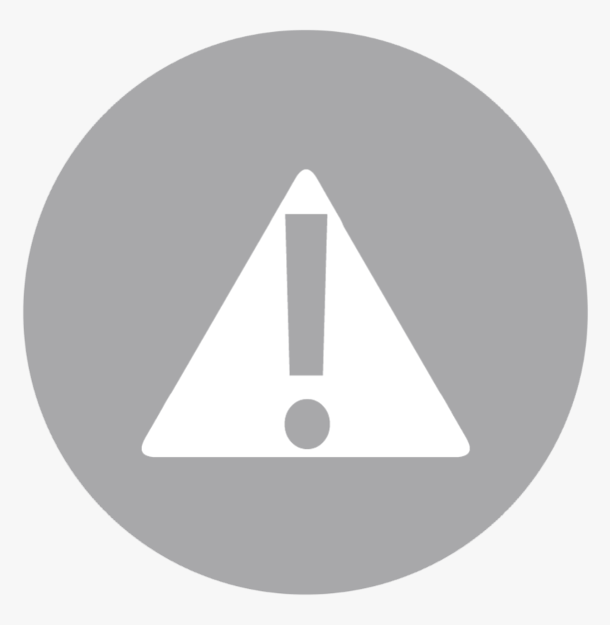 Warning Grey - Circle, HD Png Download , Transparent Png Image - PNGitem