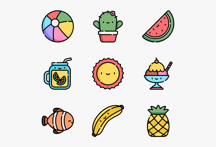 Essential Set - Transparent Food Icon Color, HD Png Download ...