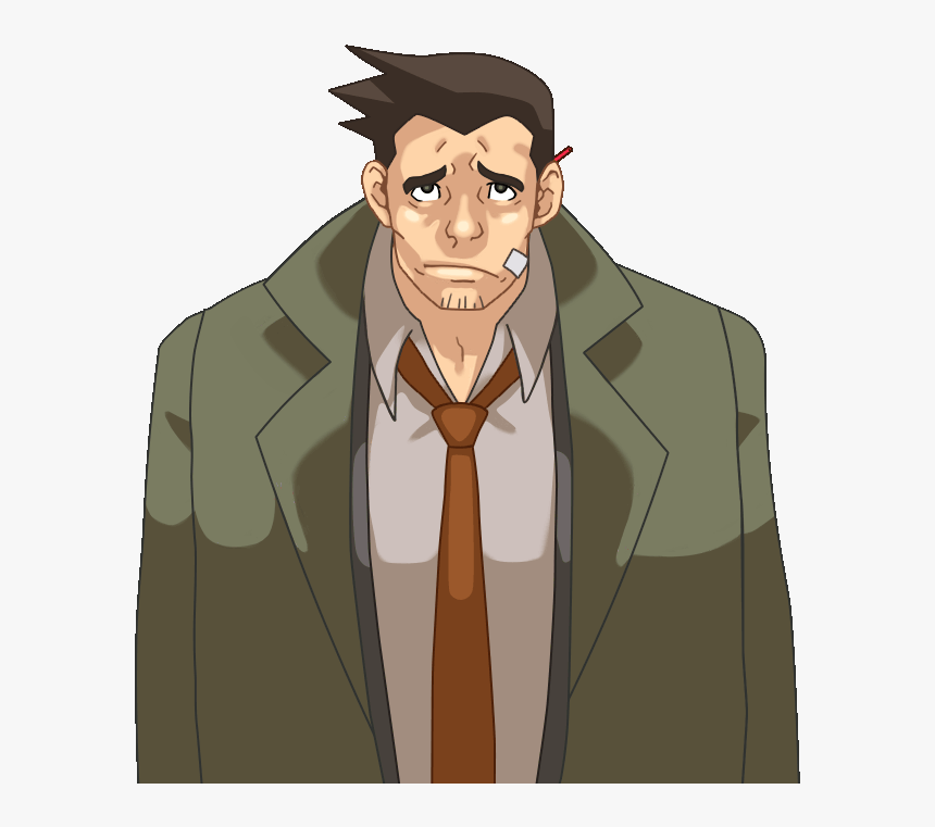 Ace Attorney Gumshoe Gif, HD Png Download , Transparent Png Image - PNGitem