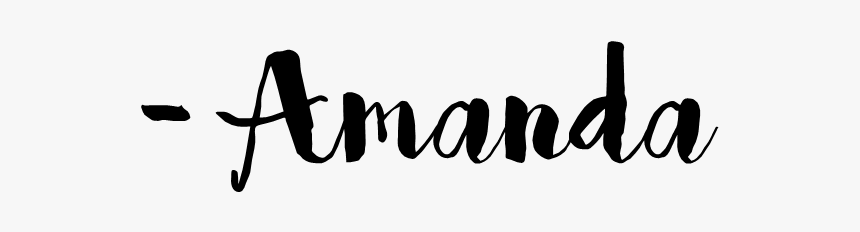Amanda Sig - Amanda Calligraphy, HD Png Download , Transparent Png ...