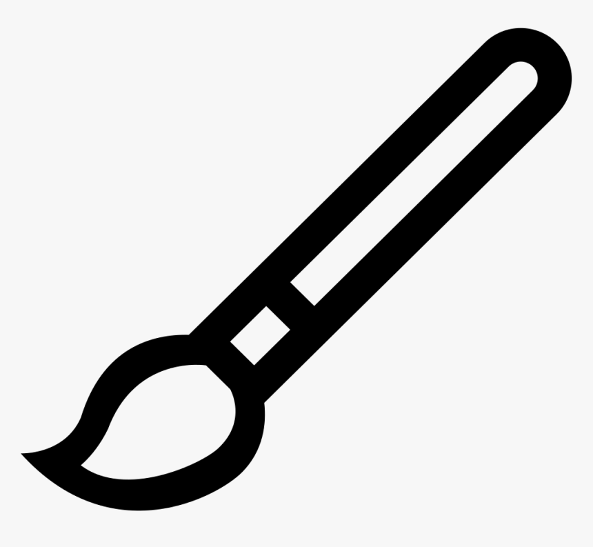 Paintbrush Outline Comments - Paint Brush Icon Outline, HD Png Download ...