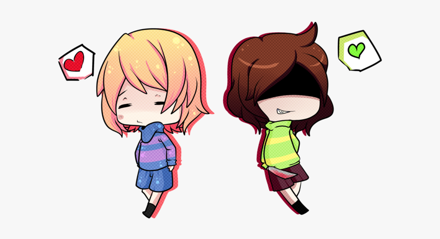 Undertale Chara Frisk Chibi, HD Png Download , Transparent Png Image ...