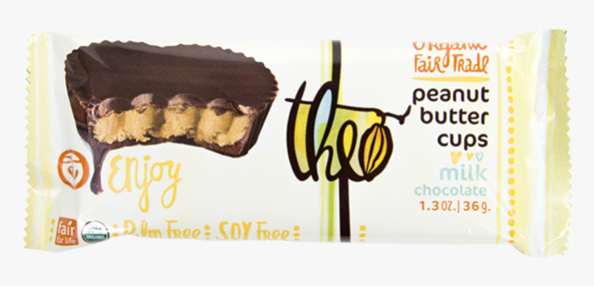 Theo Milk Chocolate Peanut Butter Cups Classic - Chocolate, HD Png ...