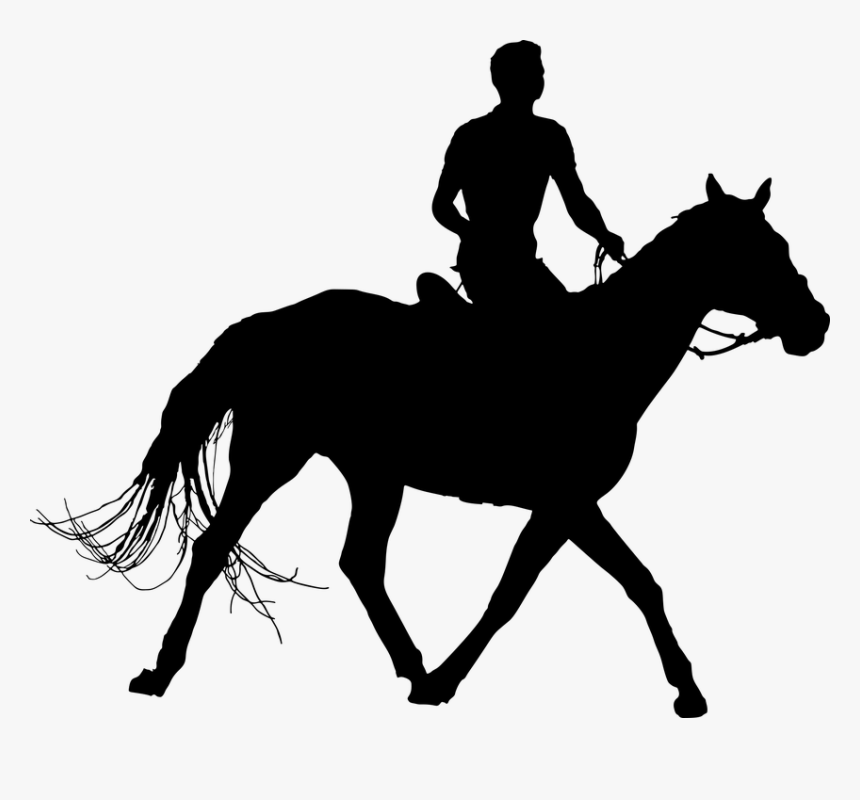 Man On Horse Silhouette, HD Png Download , Transparent Png Image - PNGitem