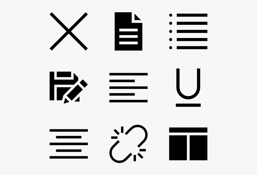 Symbol Of Text Editor, HD Png Download , Transparent Png Image - PNGitem