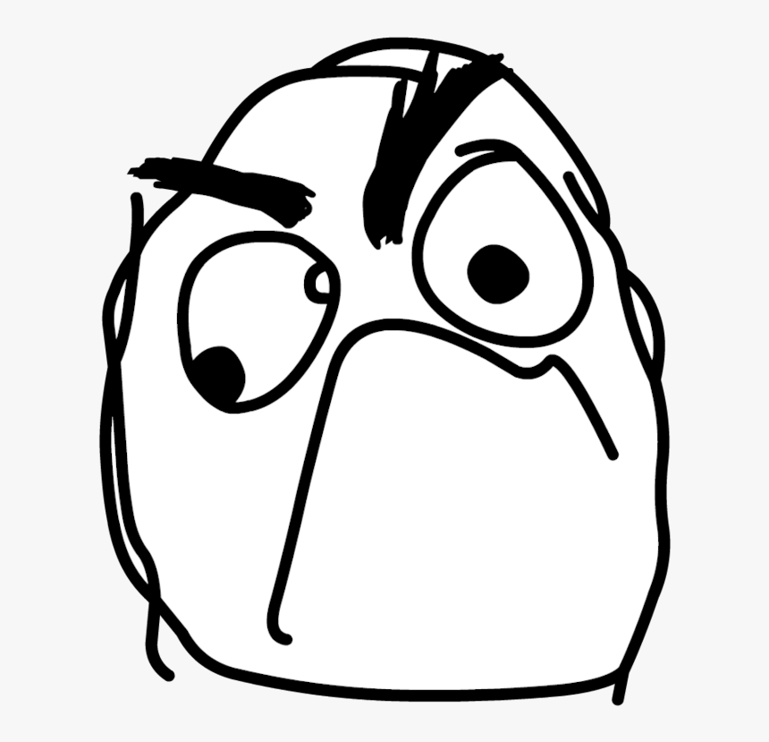 Png Library Stock Derp Transparent Rage - Meme Drawing, Png Download ...