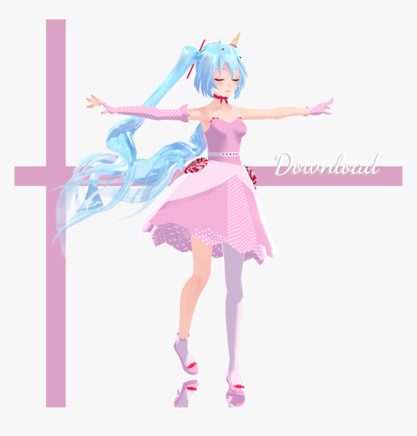 Candy Miku Mmd, HD Png Download , Transparent Png Image - PNGitem
