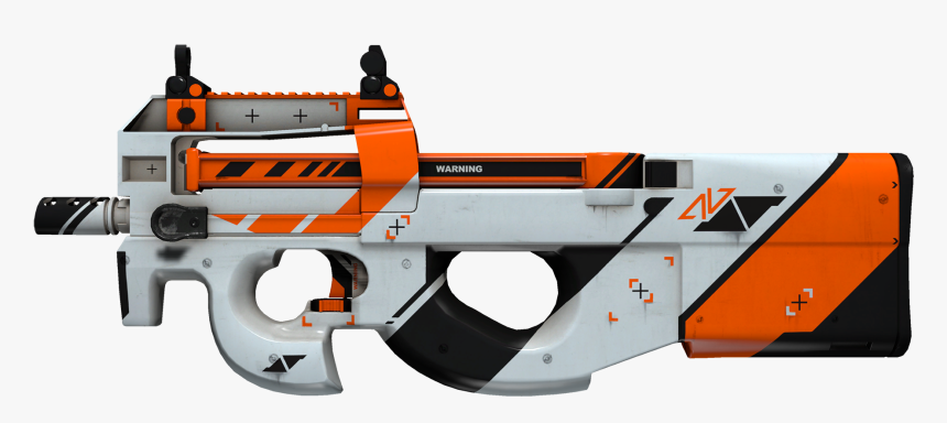 P90 Asiimov Large Rendering - Cs Go P90 Asiimov, HD Png Download ...