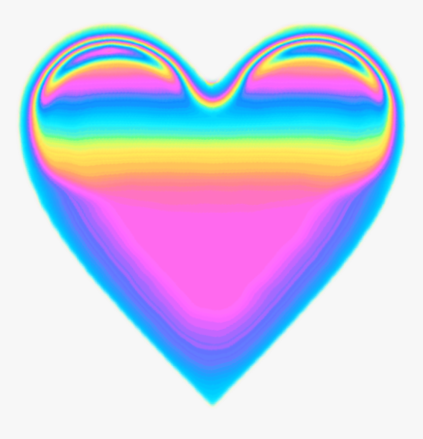 #heart #emoji #holographic #holo #holographic #colorful - Heart Emoji ...