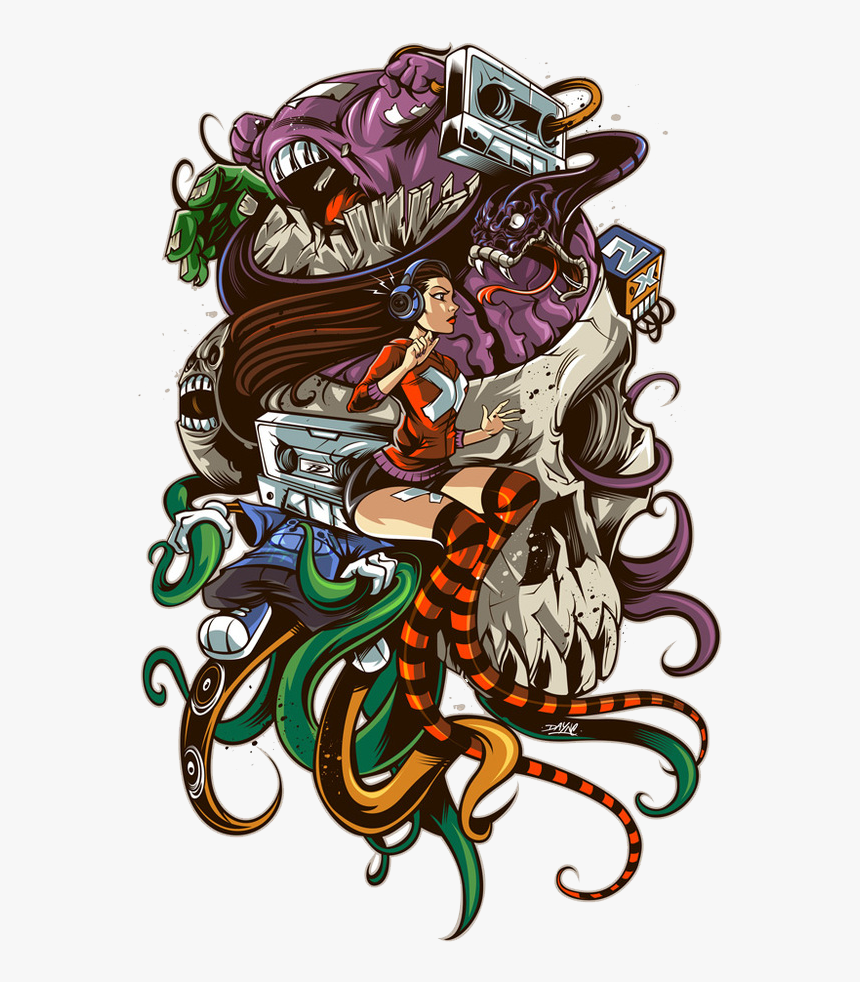 Sticker Bomb House Door, HD Png Download , Transparent Png Image - PNGitem