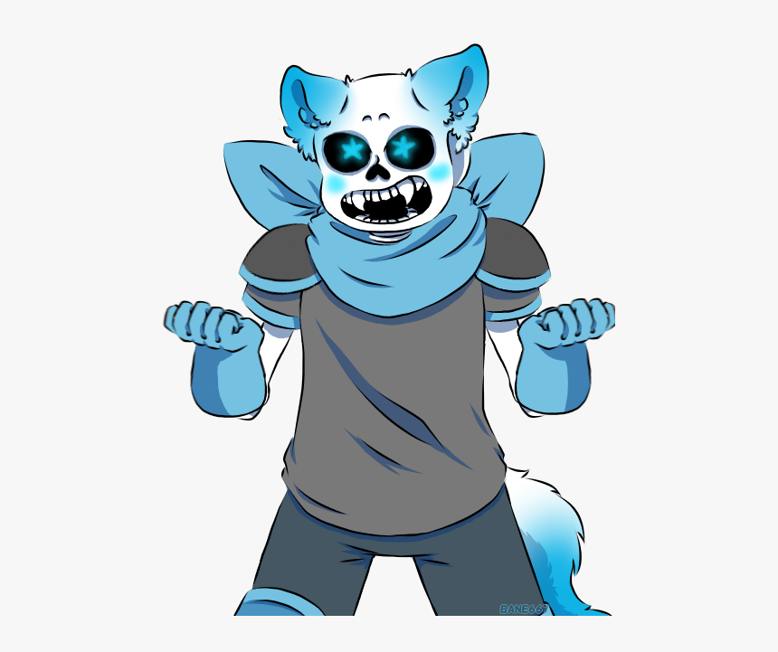 Blue Is A Soft Skele - Cartoon, HD Png Download , Transparent Png Image ...