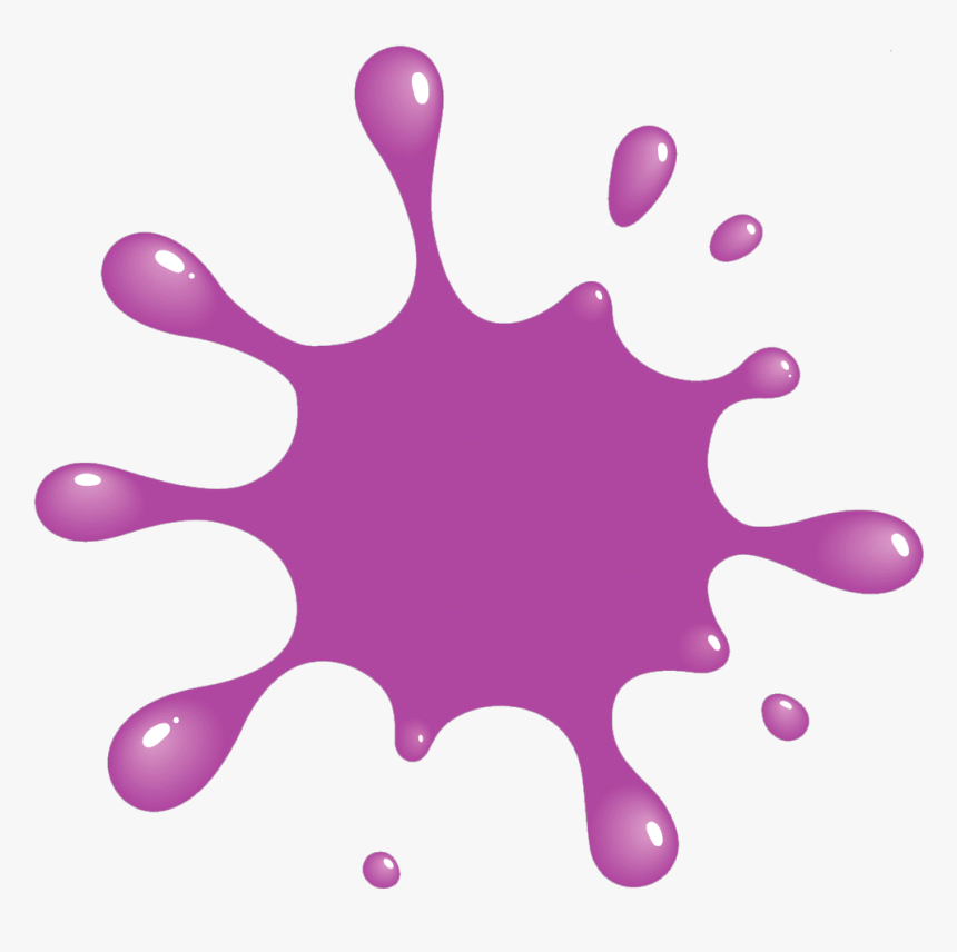 Purple Paint Splat, HD Png Download , Transparent Png Image - PNGitem