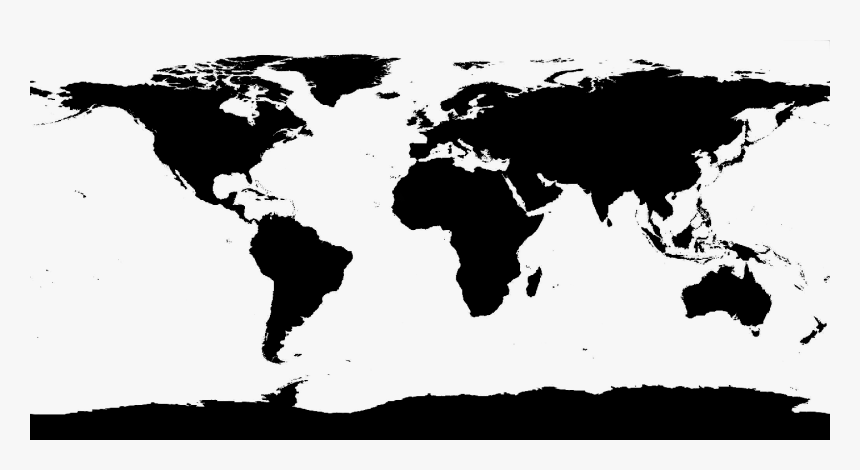 Hd Simple Minimal World - World Map, HD Png Download , Transparent Png ...