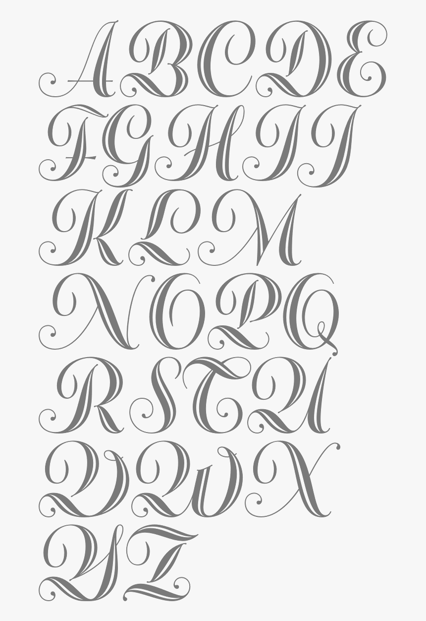 Fancy Bold Cursive Letters HD Png Download Transparent Png Image 