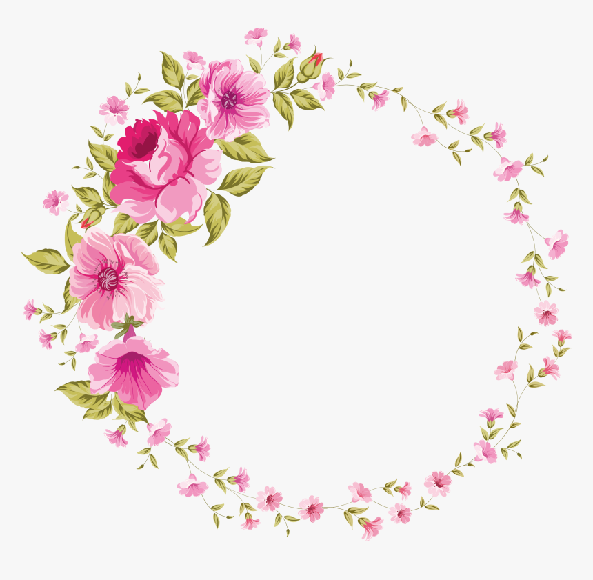 Com / Floral Frame - Divas Acessórios, HD Png Download , Transparent ...