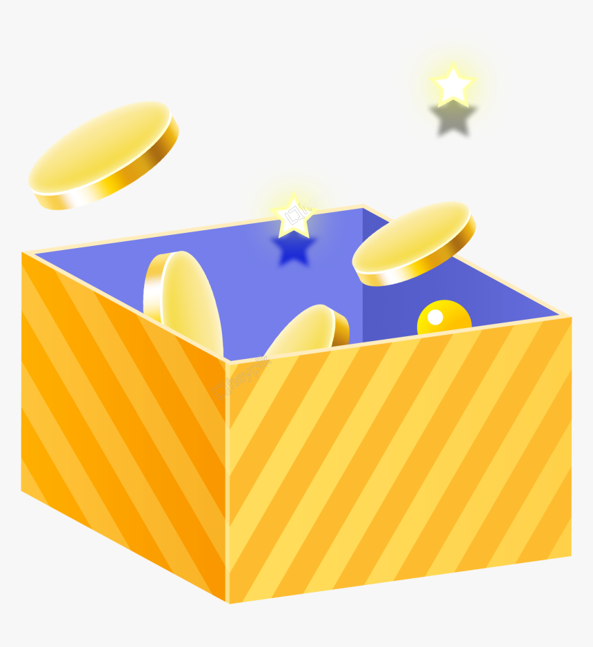Box Vector Png Clipart , Png Download - Golden Box Png Cartoon ...