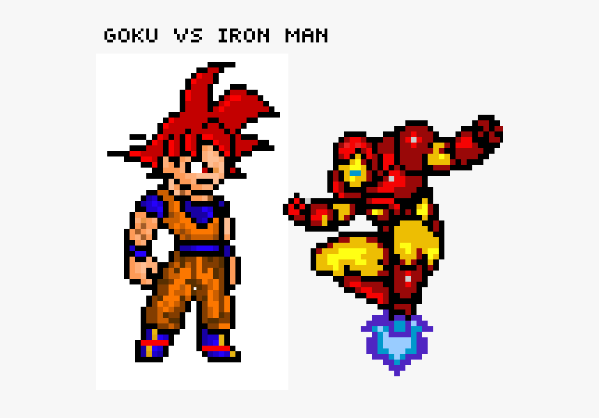 Goku Pixel Art Ultra Instinct, HD Png Download , Transparent Png Image ...