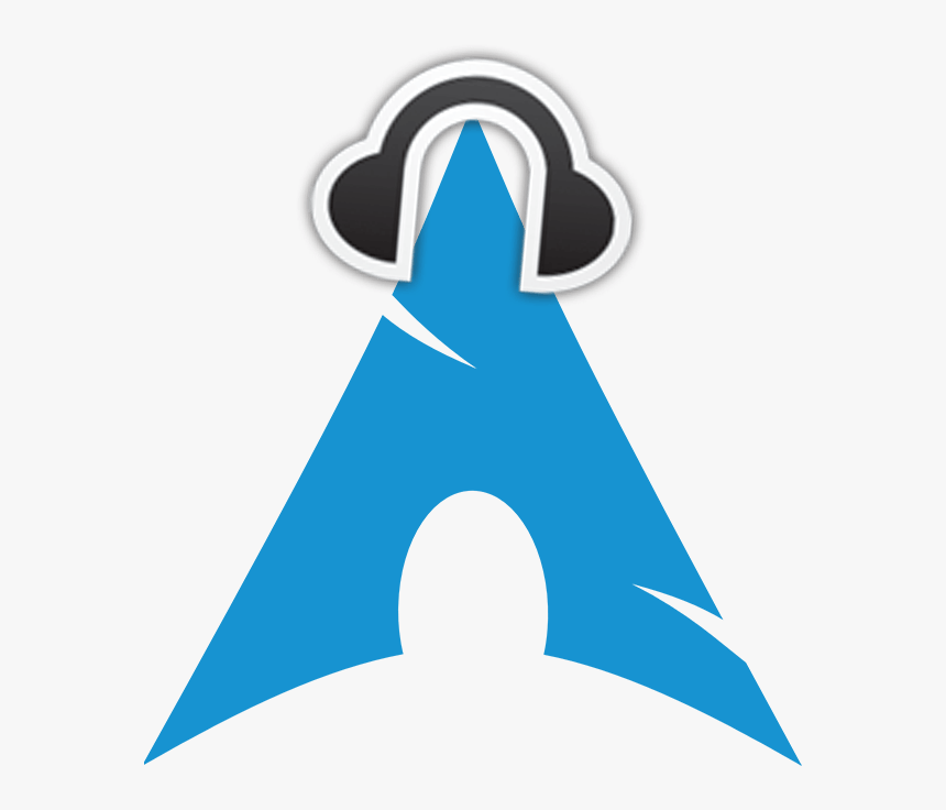 Headphones And Arch Linux Logo - Logo Arch Linux, HD Png Download ...
