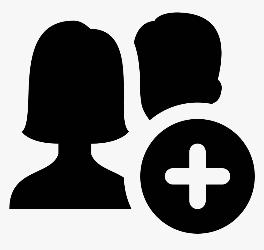 Add User Group Woman Man Icon - Ícone De Cadastro Png, Transparent Png ...